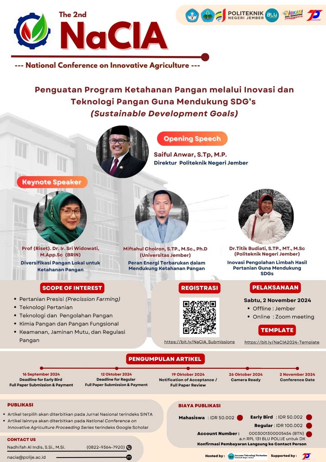 The 2nd NaCIA (National Conference on Innovative Agriculture) 2024 ...