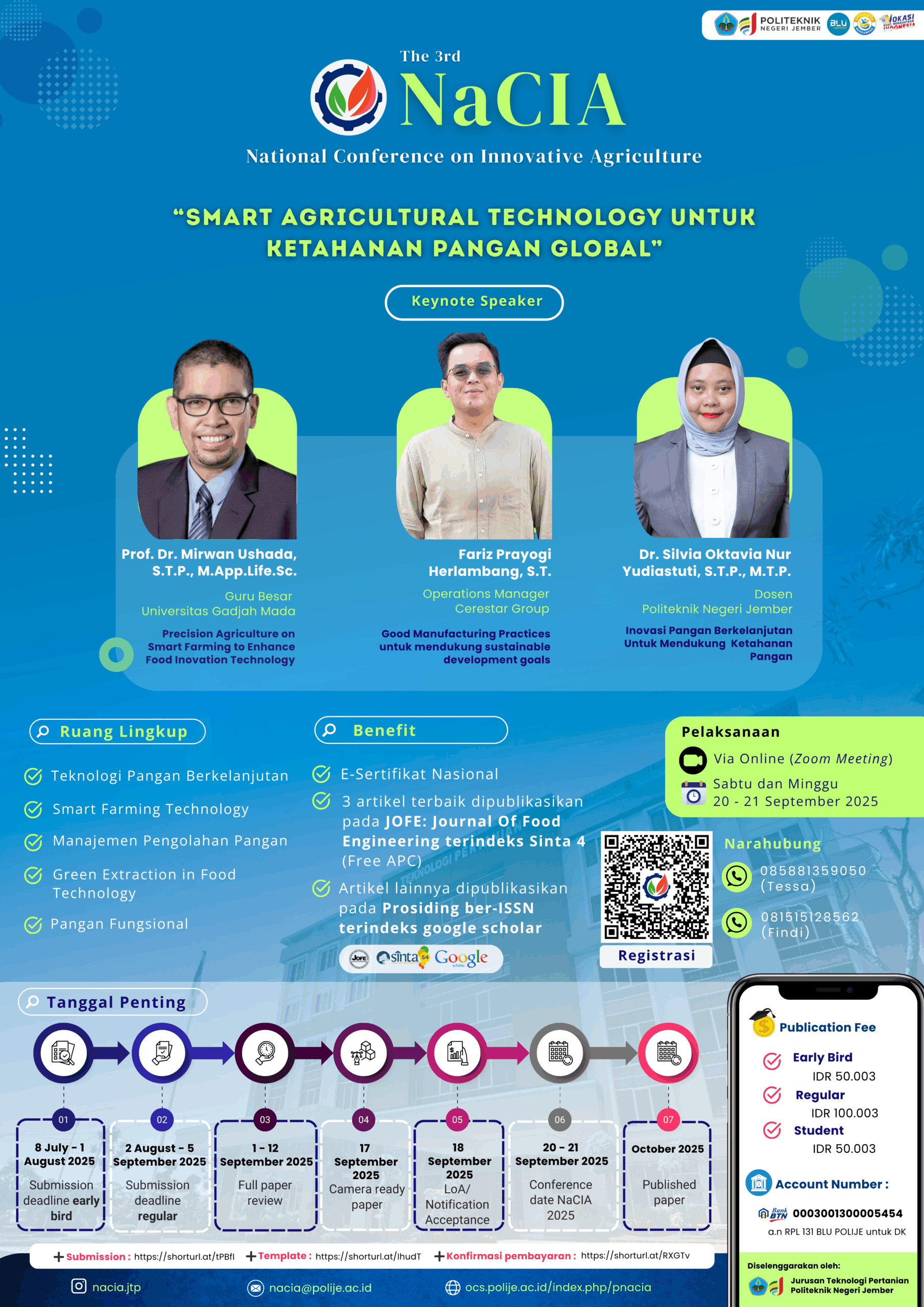 The 3rd NaCIA 2025: Konferensi Nasional Teknologi Pertanian Inovatif ...