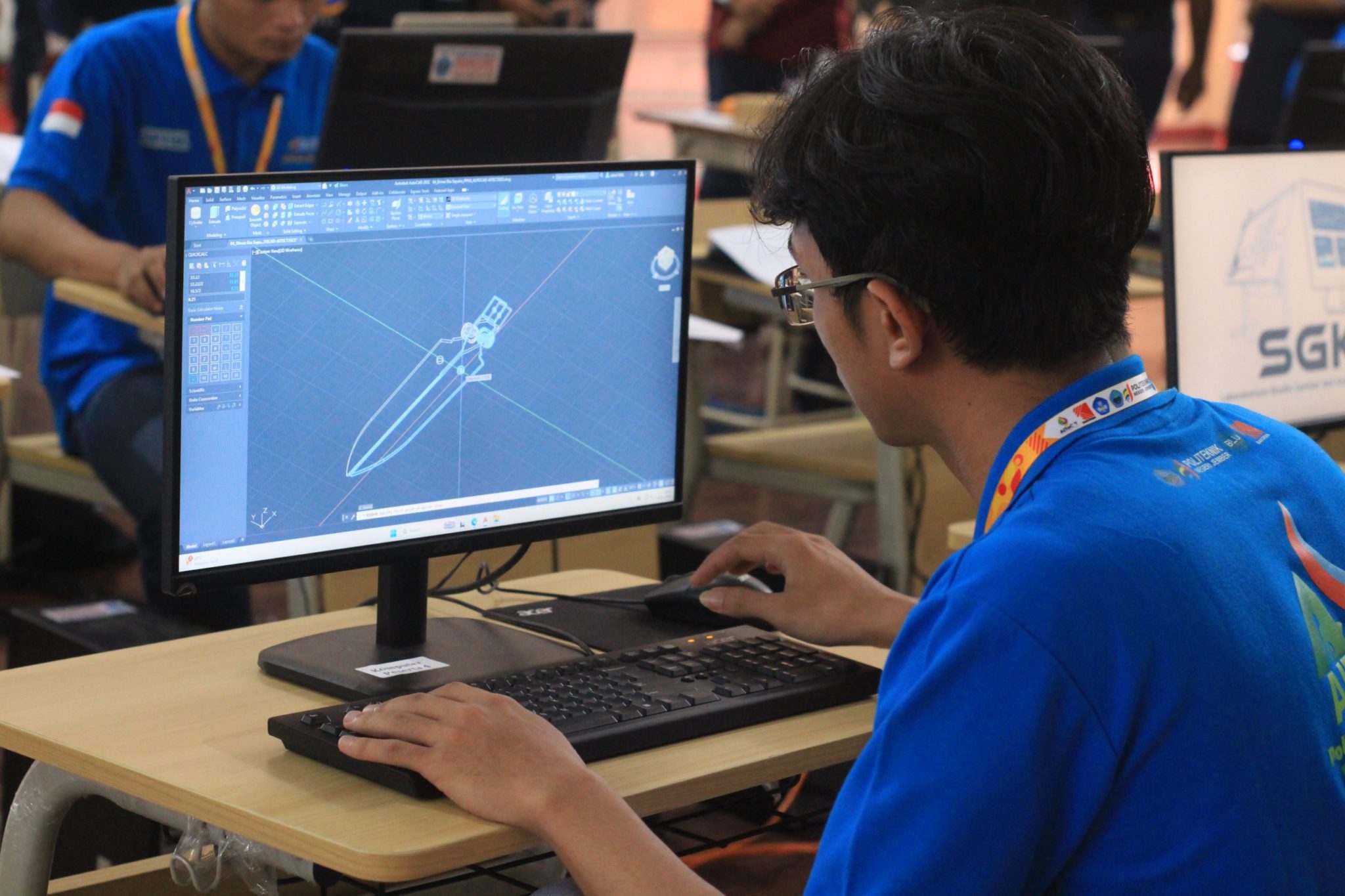Mahasiswa Adu Kreativitas Desain Autocad di AITeC 7 2025 - Politeknik ...